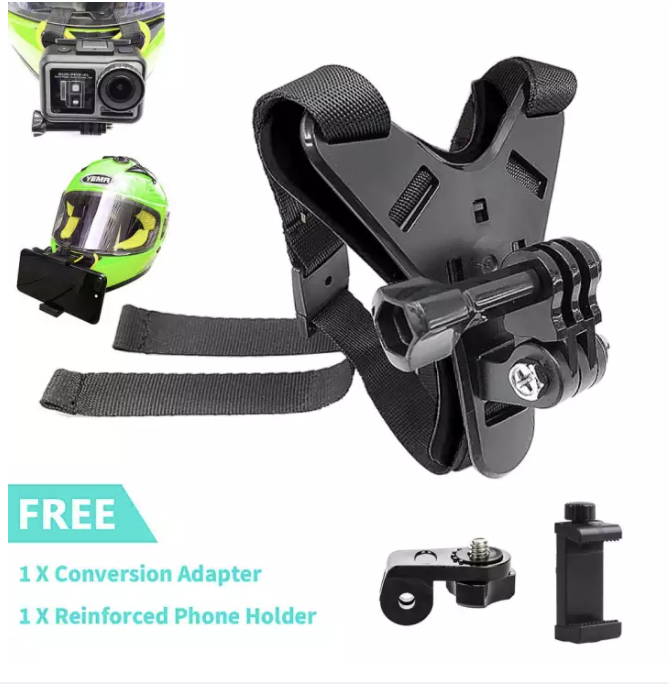 Motorcycle Full Face Helmet Chin Bracket Mount Kits for GoPro Hero 8 7 ...
