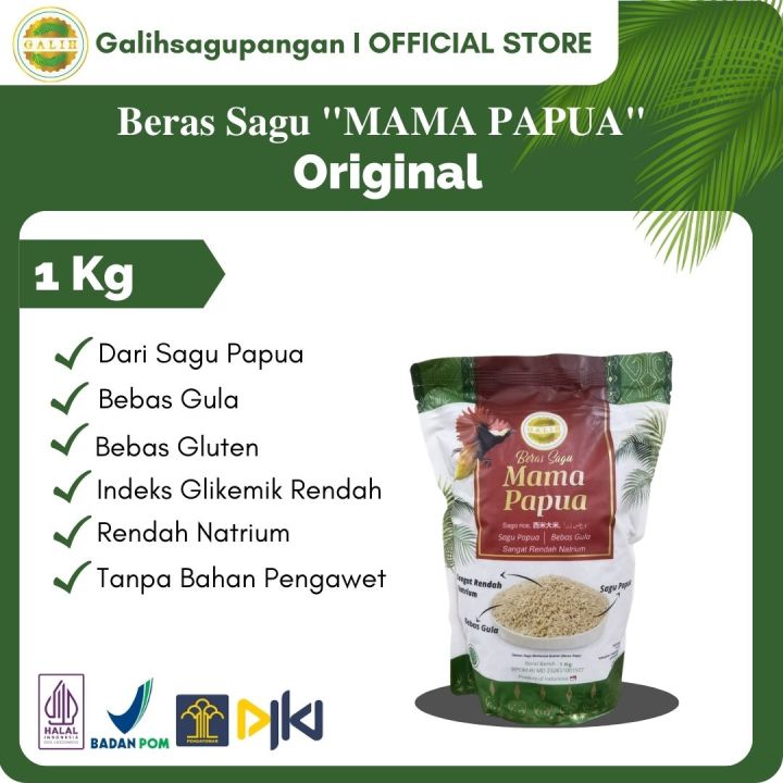 Beras Sagu Mama Papua Original Kemasan 1Kg | Lazada Indonesia
