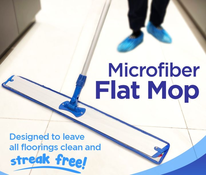 Flat Mop Set Heavy Duty Industrial and Commercial Mop Super Absorbent ...