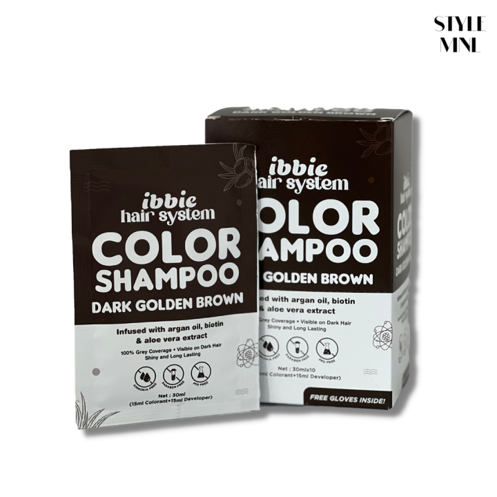 Ibbie Hair Color Shampoo - Dark Golden Brown | Lazada PH