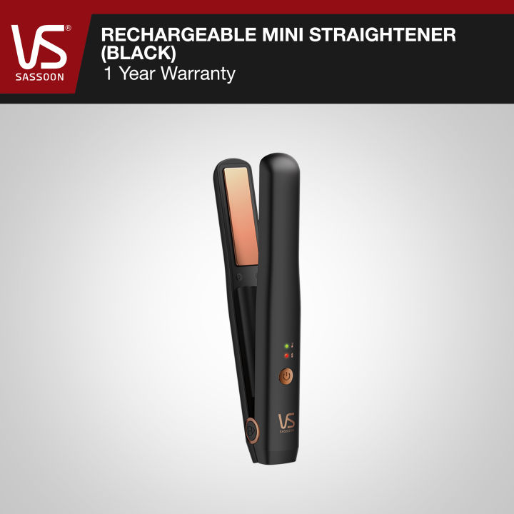 VS Sassoon Rechargeable Mini Straightener (Black) | Lazada PH