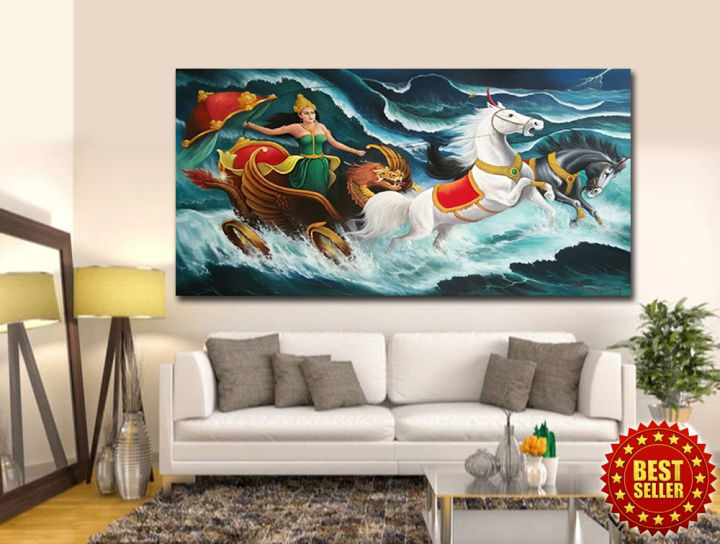 HIASAN DINDING NYI RORO KIDUL, LUKISAN CETAK NYIRORO KIDUL&KRETA ...