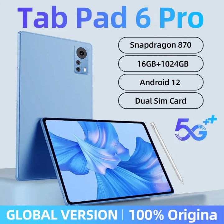 2024 Original Global Version Pad 6 Pro Tablets Snapdragon 870 Android ...