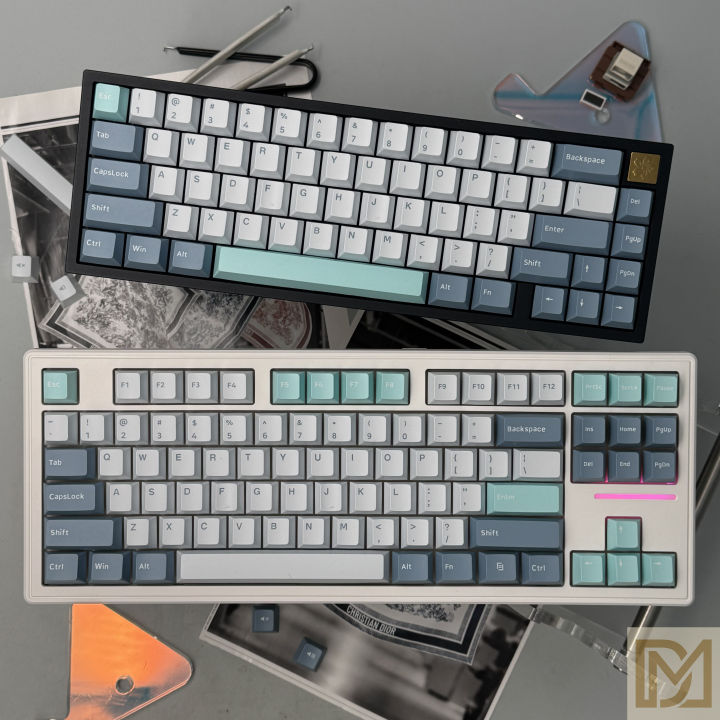 GMK Shoko Keycap PBT Double Shot Cherry Light Blue Teal Keycaps 168pcs ...