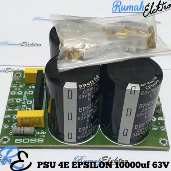 Kit PSU 4 Elco EPSILON 10000uf 63V Plus Skun | Lazada Indonesia
