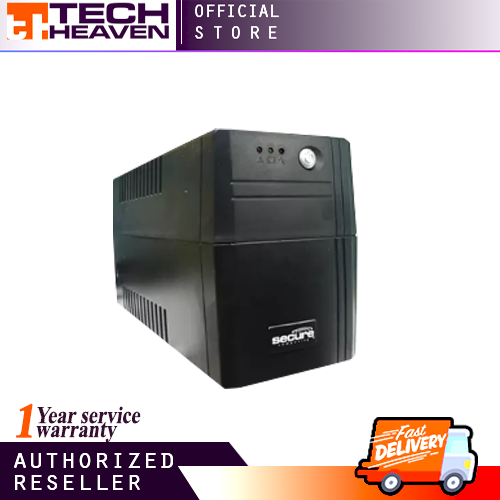 SECURE UPS 1000VA/700WATTS/ 4-SOCKETS UNINTERRUPTIBLE POWER SUPPLY W ...