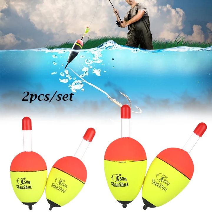 2pcs 5/8/10/15/20/30/40/50/60g EVA Luminous Fishing Night Float Light ...