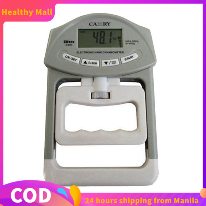 198lb/90kg Electronic Digital LCD Hand Grip Strength Dynamometer Measuring Meter | Lazada PH