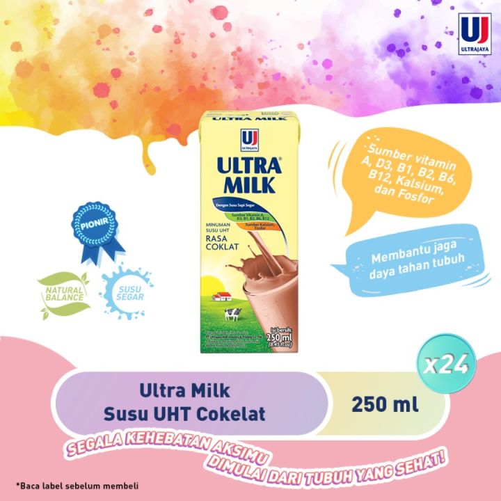 Susu Ultra Milk Susu UHT 250 ml 1 karton 24 pcs | Lazada Indonesia