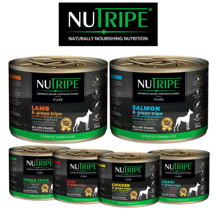 Nutripe Pure DOG Green Tripe Can 185g -Assorted | Lazada Singapore