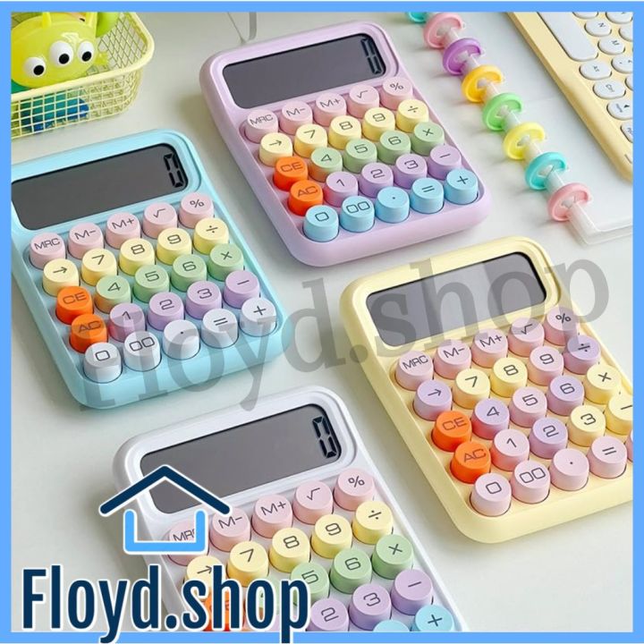 Candy Color Mechanical Keyboard, Kawaii Calculator Scientific Colorful ...