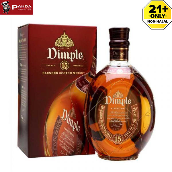 Dimple 15 Years Blended Scotch Whisky [1000ML] 100% original Ready ...