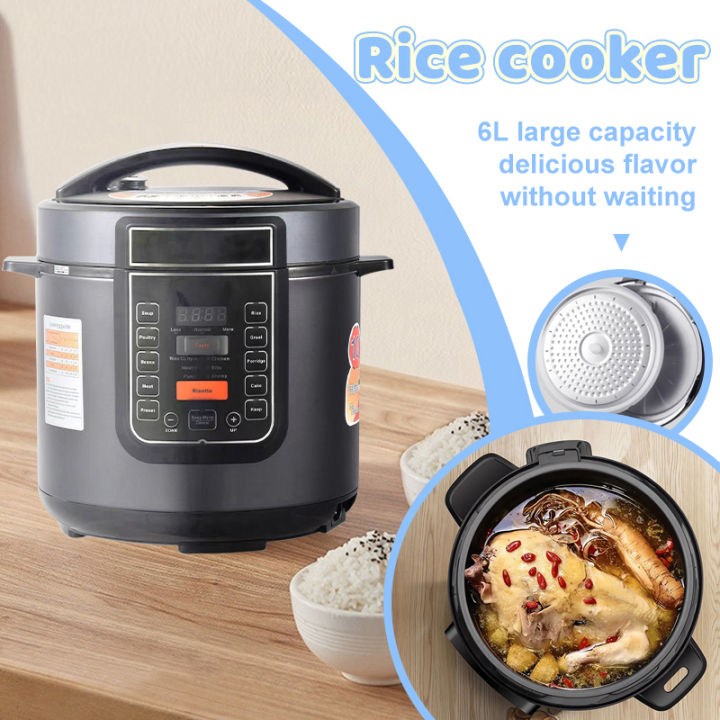 6L Rice Cooker English Version Smart Rice Cooker Multi-Function ...