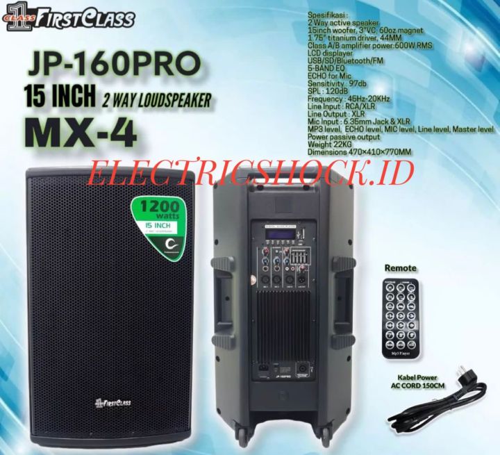 SPEAKER AKTIF FIRST CLASS JP160PRO MX4 / FIRSTCLASS JP 160 PRO MX4 | Lazada Indonesia