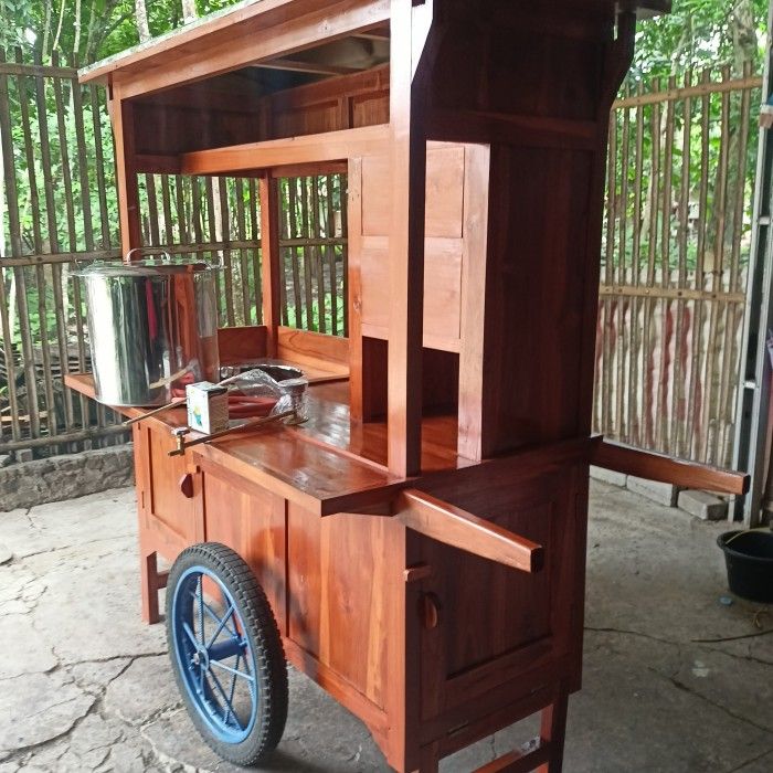 gerobak mie ayam dorong pakai roda | Lazada Indonesia