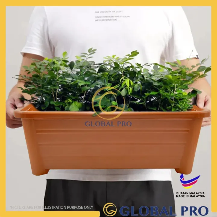 42CM Pasu Bunga Besar Planter Box Outdoor Pasu Tanaman Sayuran ...