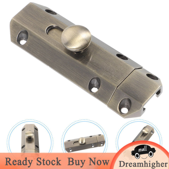 Dreamhigher Door Lock Sliding Bronze Knocker Latch Fence Slide Latches ...