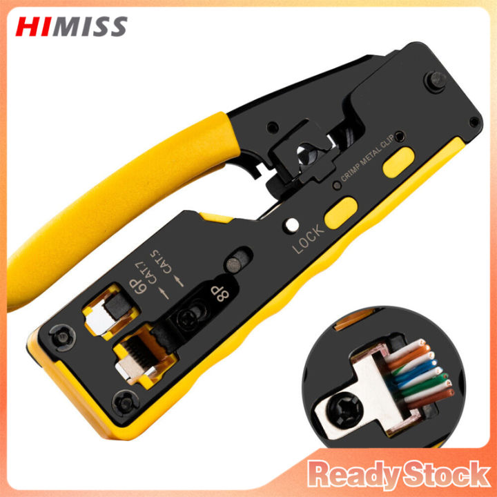 Himiss RJ45 kìm, cáp mạng cắt cho Cắt Uốn cắt tỉa deburring kéo đa chức ...