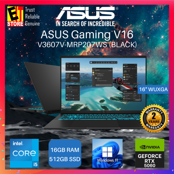 ASUS V16 V3607V-MRP207WS AI Gaming Laptop (Intel Core 5 210H/16GB OR ...