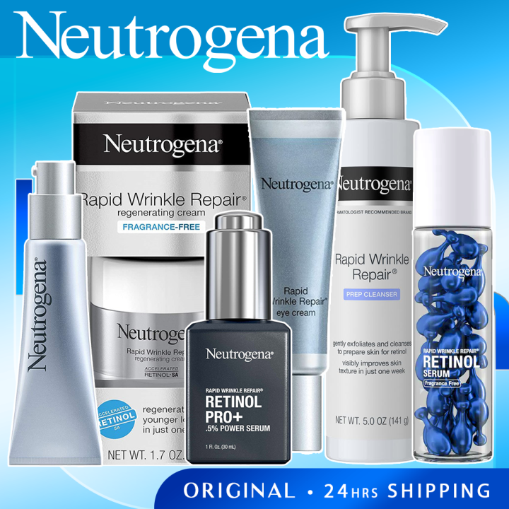 Neutrogena Rapid Wrinkle Repair Regenerating Cream / Retinol Oil / Eye ...