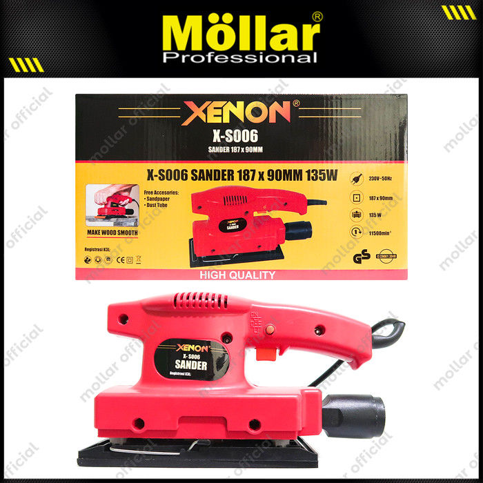 XENON S006 Mesin Amplas Kayu Listrik 187 x 90 mm - Finishing Wood ...