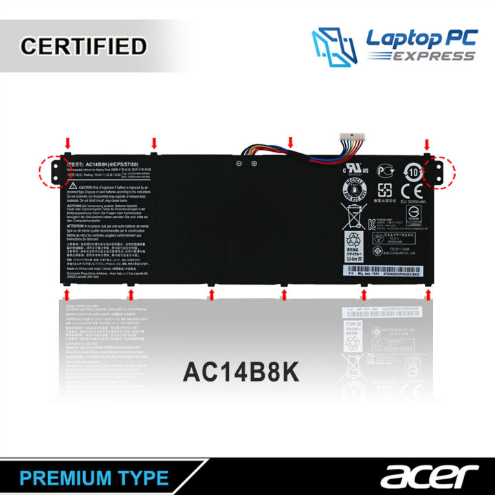 Acer Replacement Battery AC14B8K Compatible with Acer Aspire E3-111 ES1 ...
