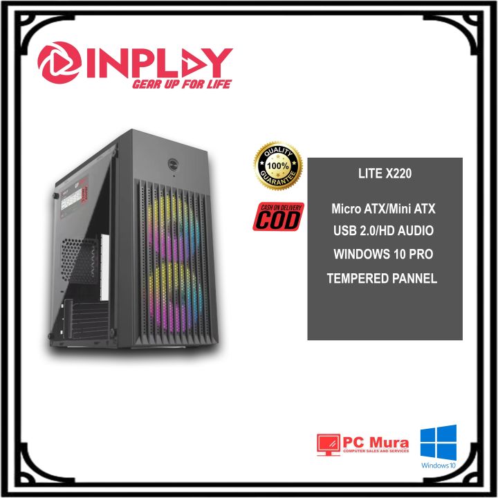 INPLAY LITE X220 Computer Case │ Acrylic Side Panel | Lazada PH