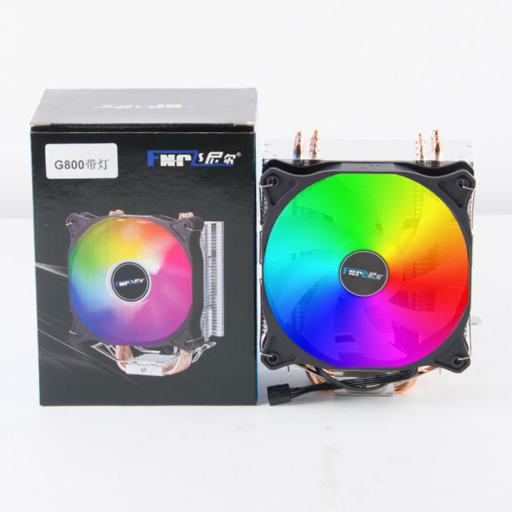 MINGSU 12CM 6 ท่อทองแดงหม้อน้ำ CPU Mute 1700AMD2011 คอมพิวเตอร์ ...