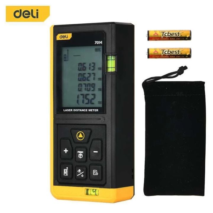 Meteran Laser Digital 60 M Deli 60 Meter 60M DL4168 Murah Akurat ...