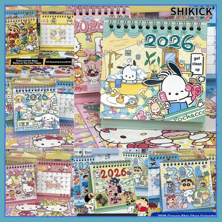 SHIKICK 2026 Desktop Calendar Notepad Daily Organization 2026 Coil ...