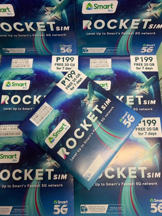 SMART BRO ROCKET SIM LEVEL UP SMART FASTEST 5G NETWORK AVAILABLE ...