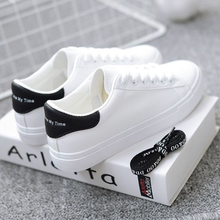 White Shoe Simple Design Students Sneakers Board Shoes Fashion Casual ...
