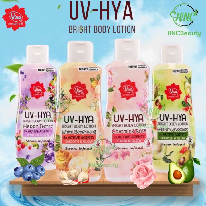 VIVA UV Hya Bright Body Lotion 185ml | Hand Body Tubuh With HYALURONIC ...