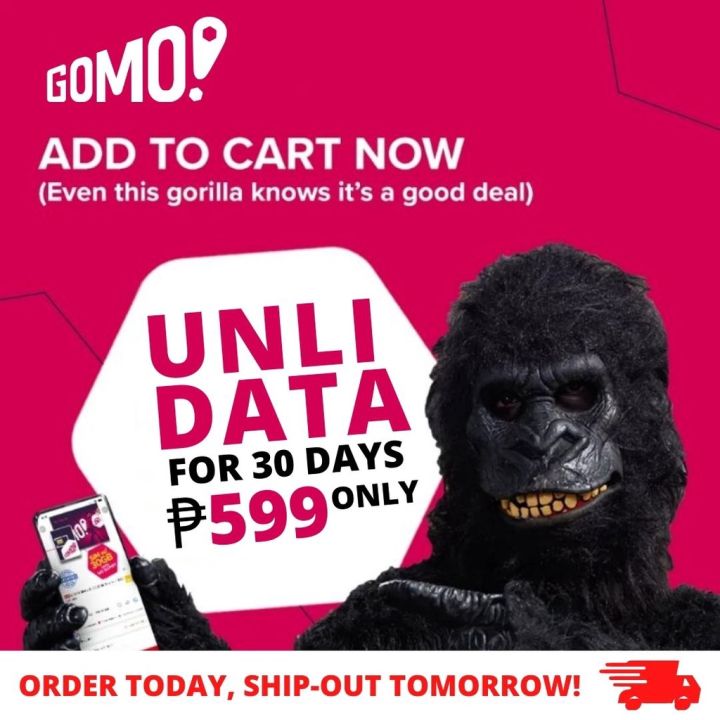 GOMO sim card with 30 Days Unlimited Unli Data | Lazada PH