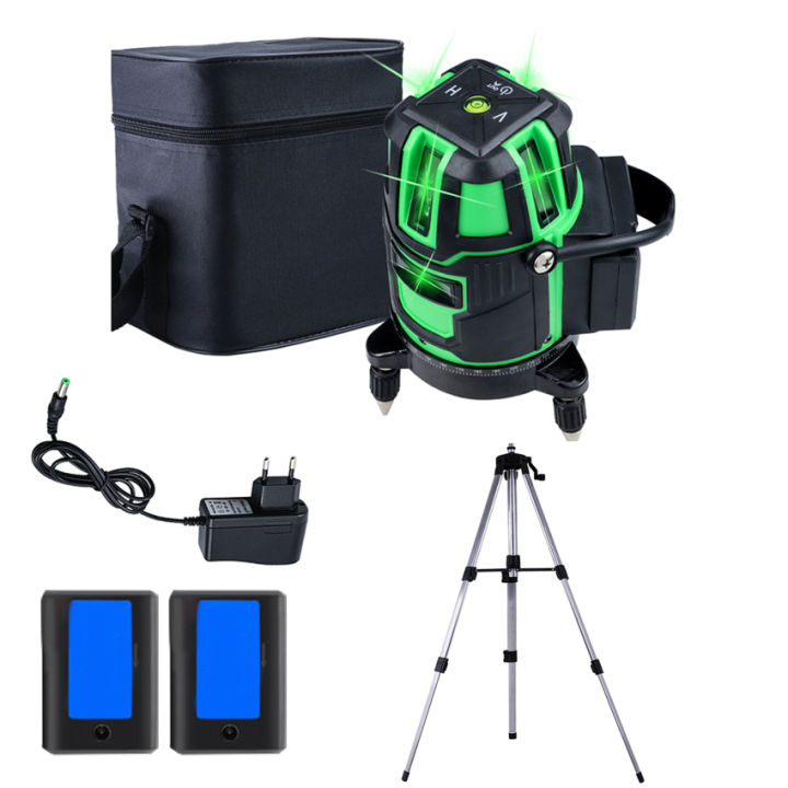 Laser Level 5 Cross Lines Self-Leveling Green Radius Alternating Direct ...