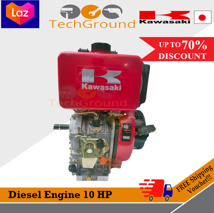 Kawasaki Diesel Engine 10 HP 186F Highspeed Lowspeed Electric And ...