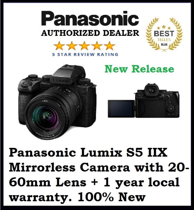 Panasonic Lumix S5 IIX Mirrorless Camera with 20-60mm Lens + 1 year ...