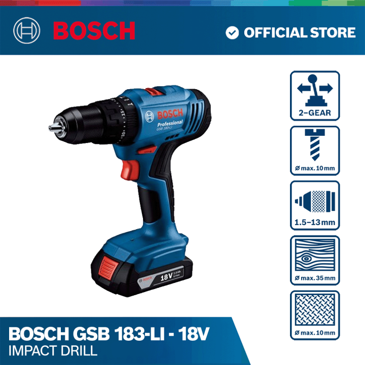 Bosch GSB 183-LI - 18V Impact Drill | Lazada PH