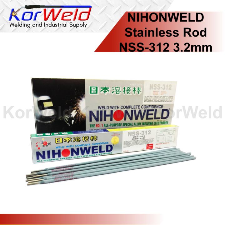Nihonweld Welding Rod Stainless Rod NSS-312 3.2mm (1kg) | Lazada PH