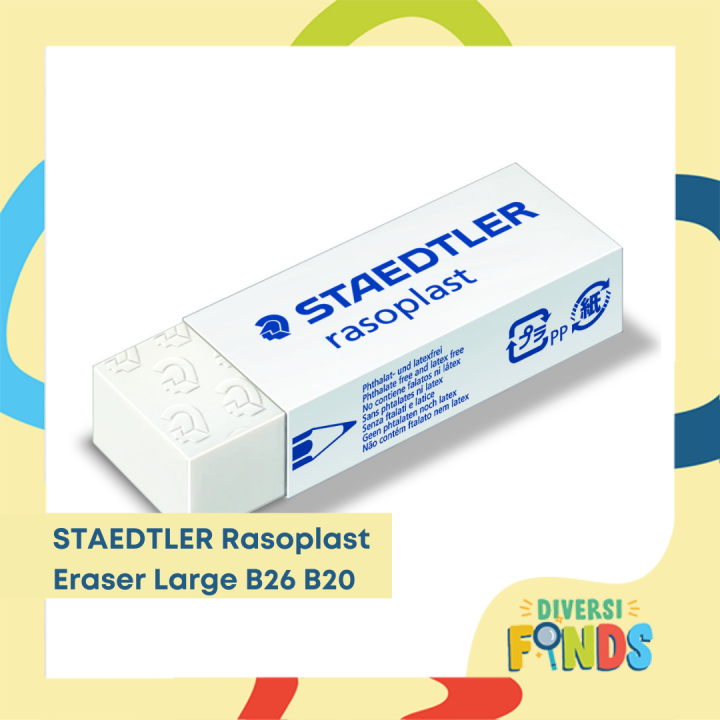 Staedtler Rasoplast Eraser White Small, Medium, Large or Combination ...