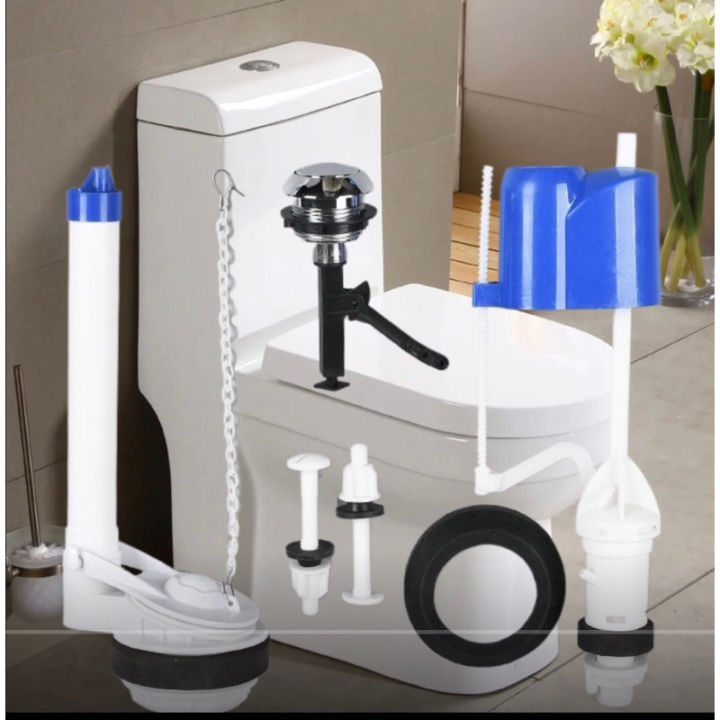 1 SET CISTERN FITTINGS WATER TANK FITTINGS FOR TOILET FLUSH | Lazada PH