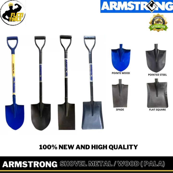 ARMSTRONG SHOVEL METAL / WOOD ( PALA) | Lazada PH
