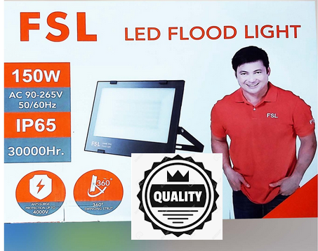 FSL LED Flood Light Weatherproof IP65 s Floodlight Outdoor Indoor Use ...