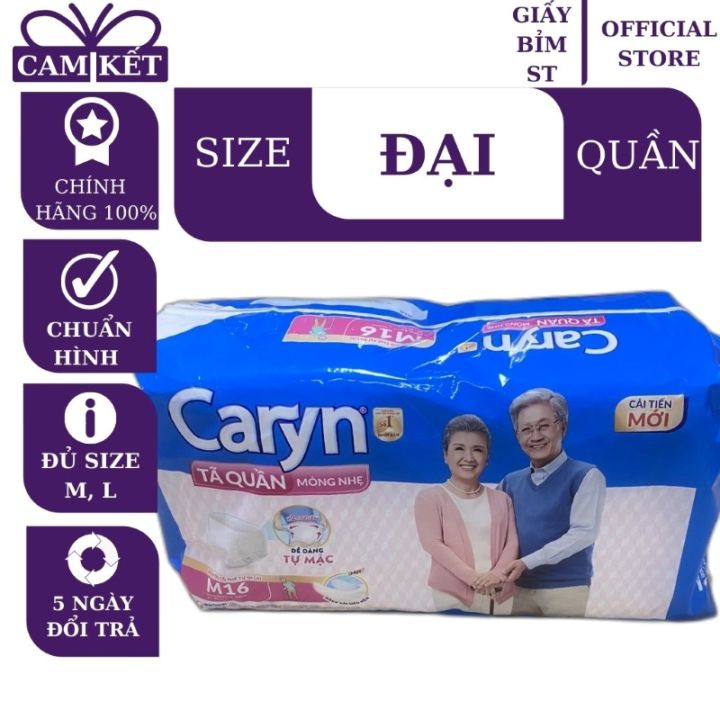 Bỉm dán Tã Dán người lớn, người già Caryn đại size M20 / L20 / XL20 ...