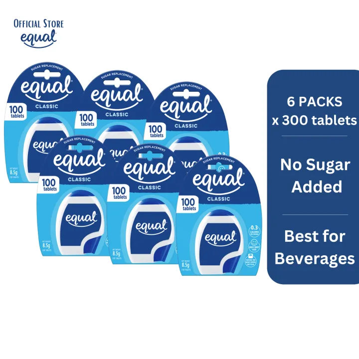 Equal Classic Tablets 300s x 6 packs - Sweetener Tablets, Sugar ...