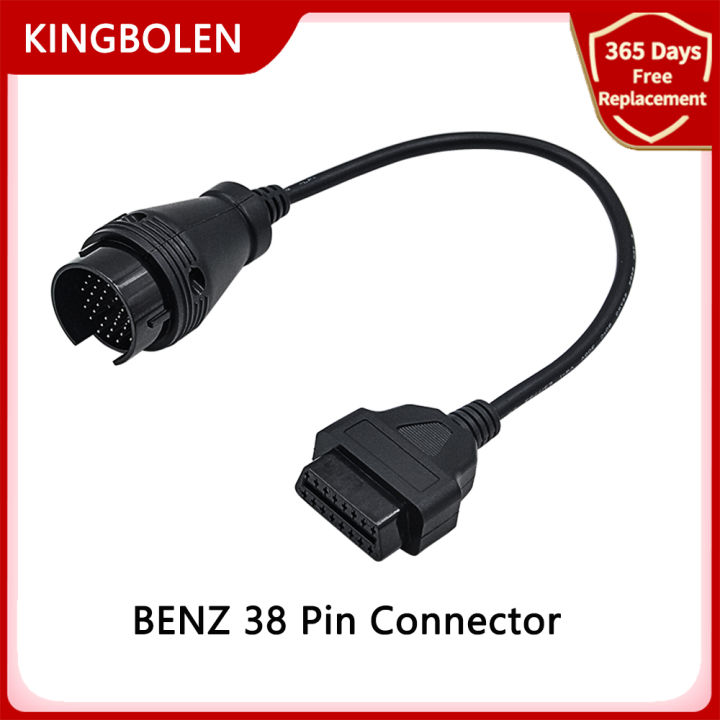 KINGBOLEN-OBDII OBD2 38 Pin to 16 Pin Diagnostic Adapter Connector ...