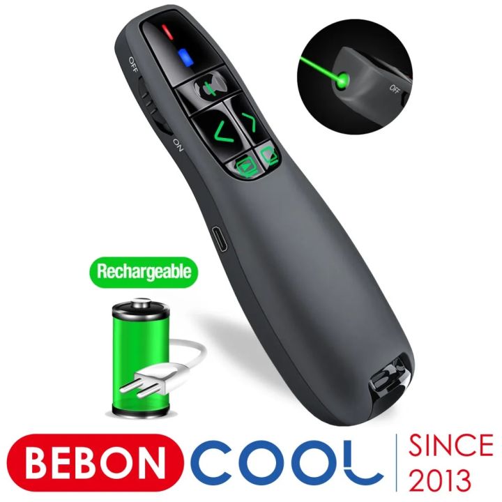 【Unbeatable Prices】 Rechargeable 2.4ghz Wireless Presenter With Green ...