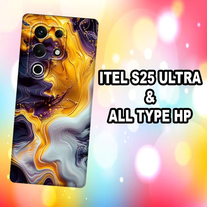Rc25 Case ITEL S25 ULTRA Terbaru 2024 -motif abstrak-bahan karet lentur ...