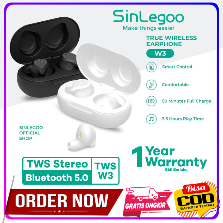 TWS True Wireless Bluetooth Earphone TWS Sinlegoo W3 Bluetooth 5.0 ...