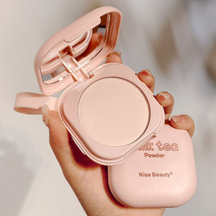 BEAUTYBIGBANG Milk Tea Makeup Pressed Powder Matte Flawless Full ...
